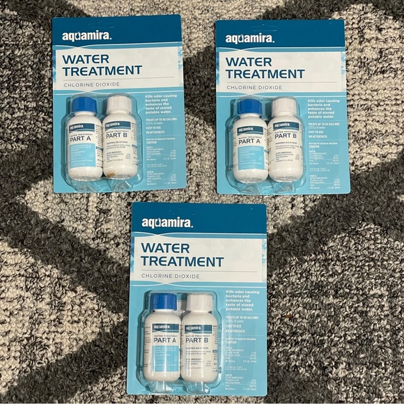 Aquamira | Other | Aquamira Water Treatment 2oz Part A And Part B Set 3 ...